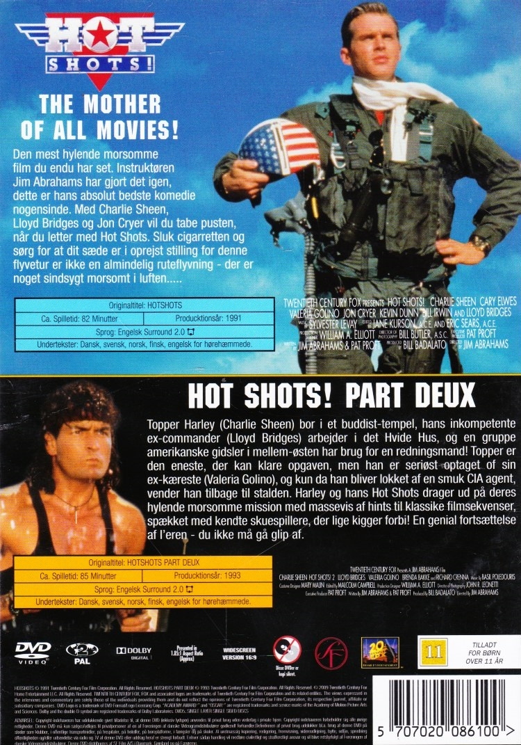 Hot shot and Hot shot Part deux - 2Film (DVD)